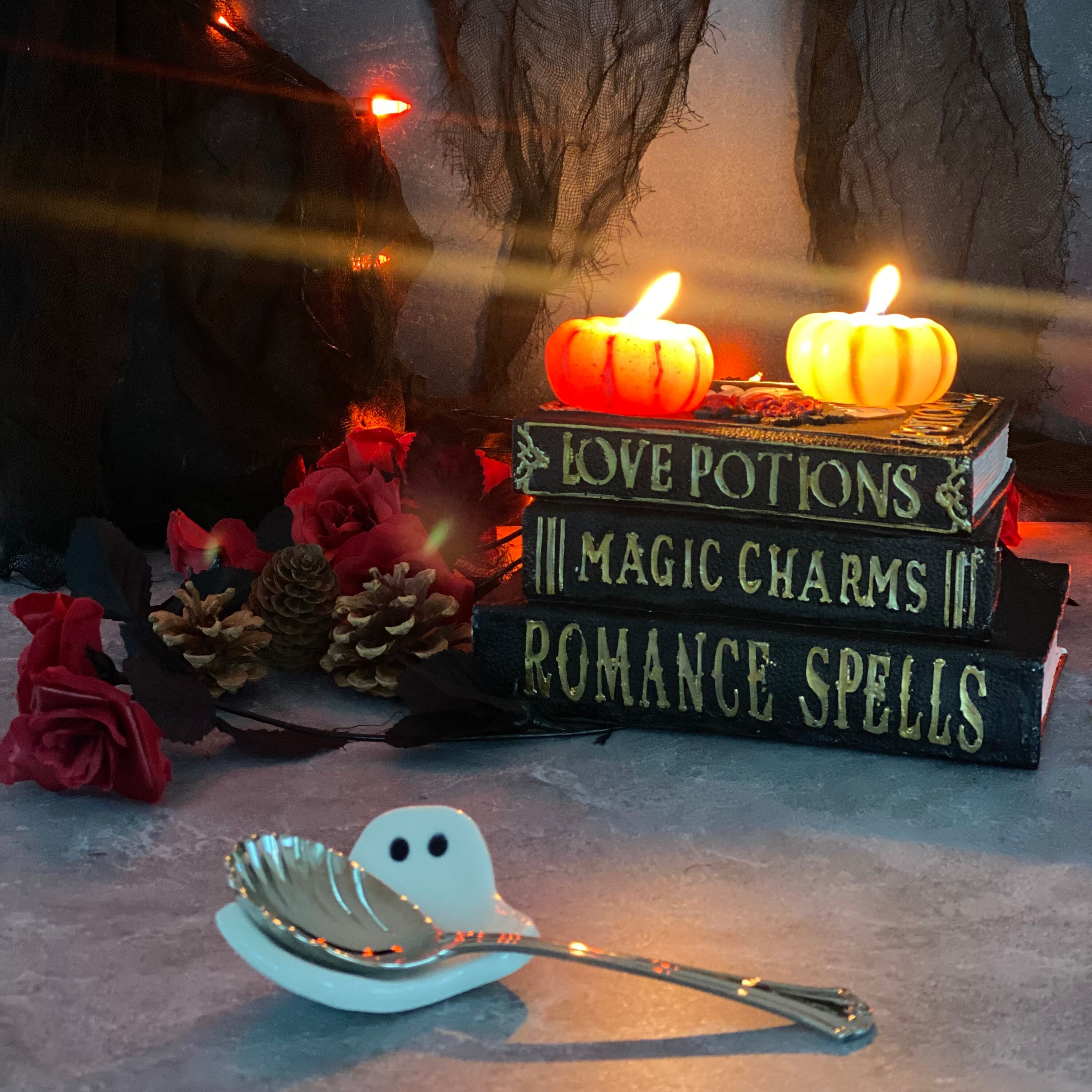 Halloween Spoon Rest, Halloween Decor, Ceramic Ghost, Ghost Spoon Rest ...