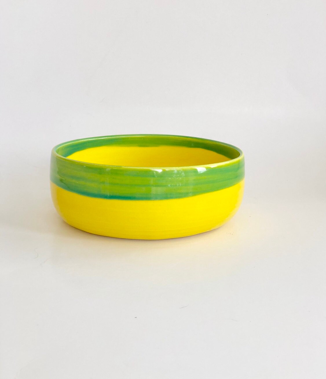 Bright Yellow Planter, Boho Planter, Boho Style Pot, Yellow Green ...