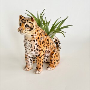 Leopard Planter Leopard Gift Leopard Art Jungle Animal - Etsy