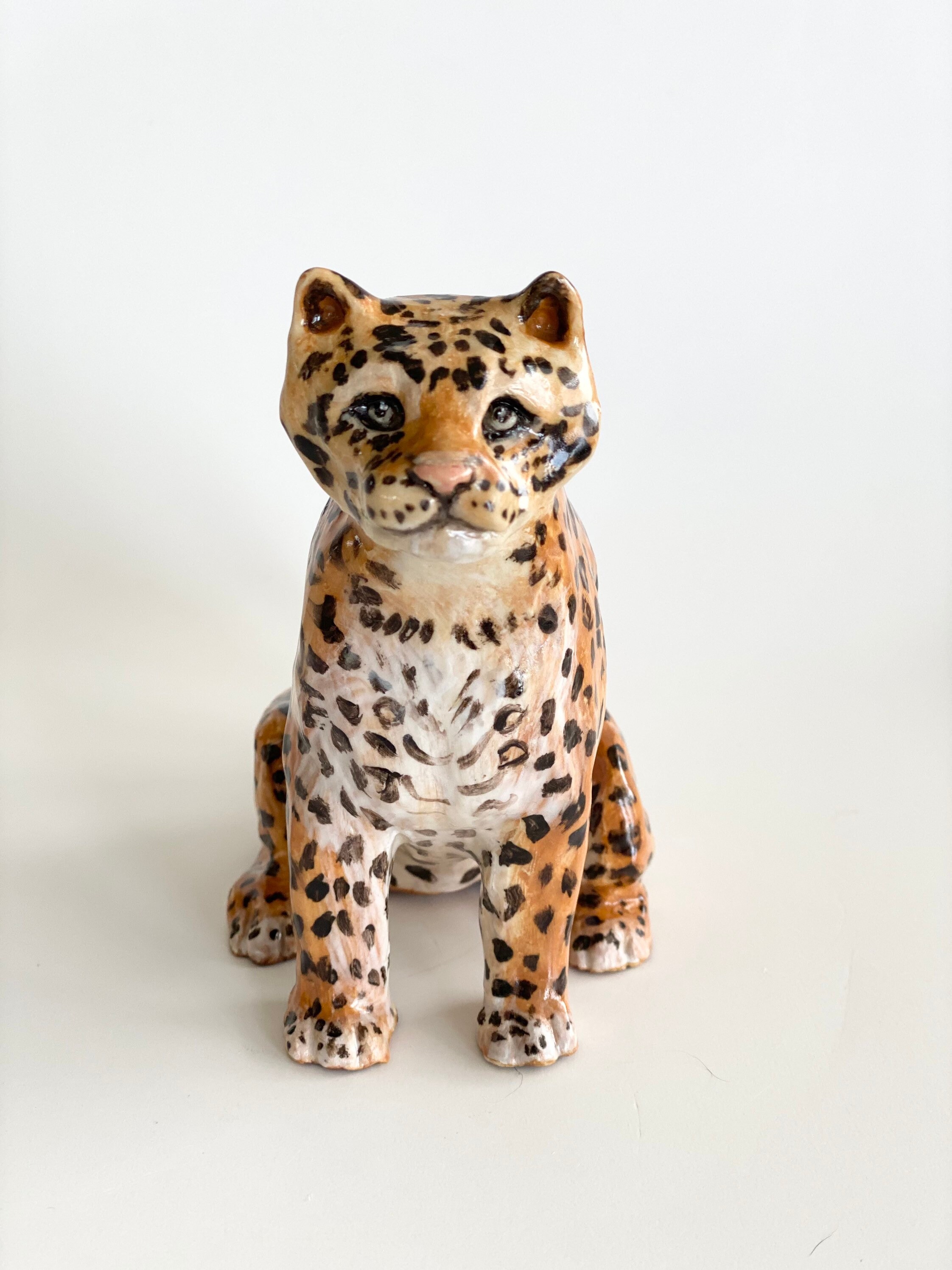 Leopard Planter Leopard Gift Leopard Art Jungle Animal | Etsy