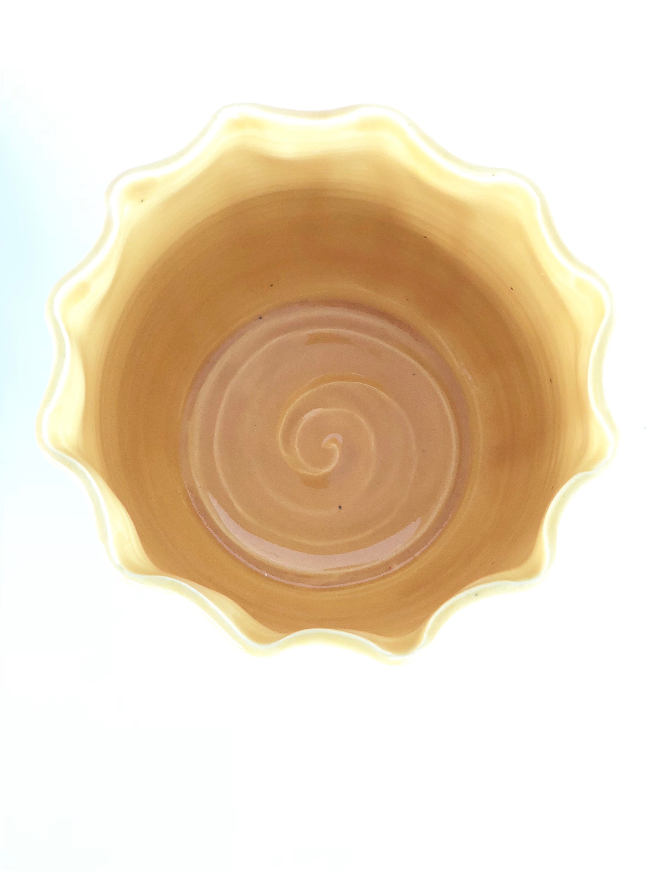 Lemon Yellow Ceramic Planter