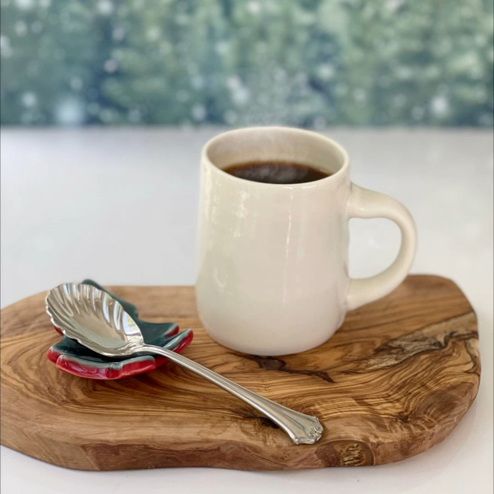 Handmade Christmas Tree Spoon Rest: Holiday Kitchen Decor - Etsy