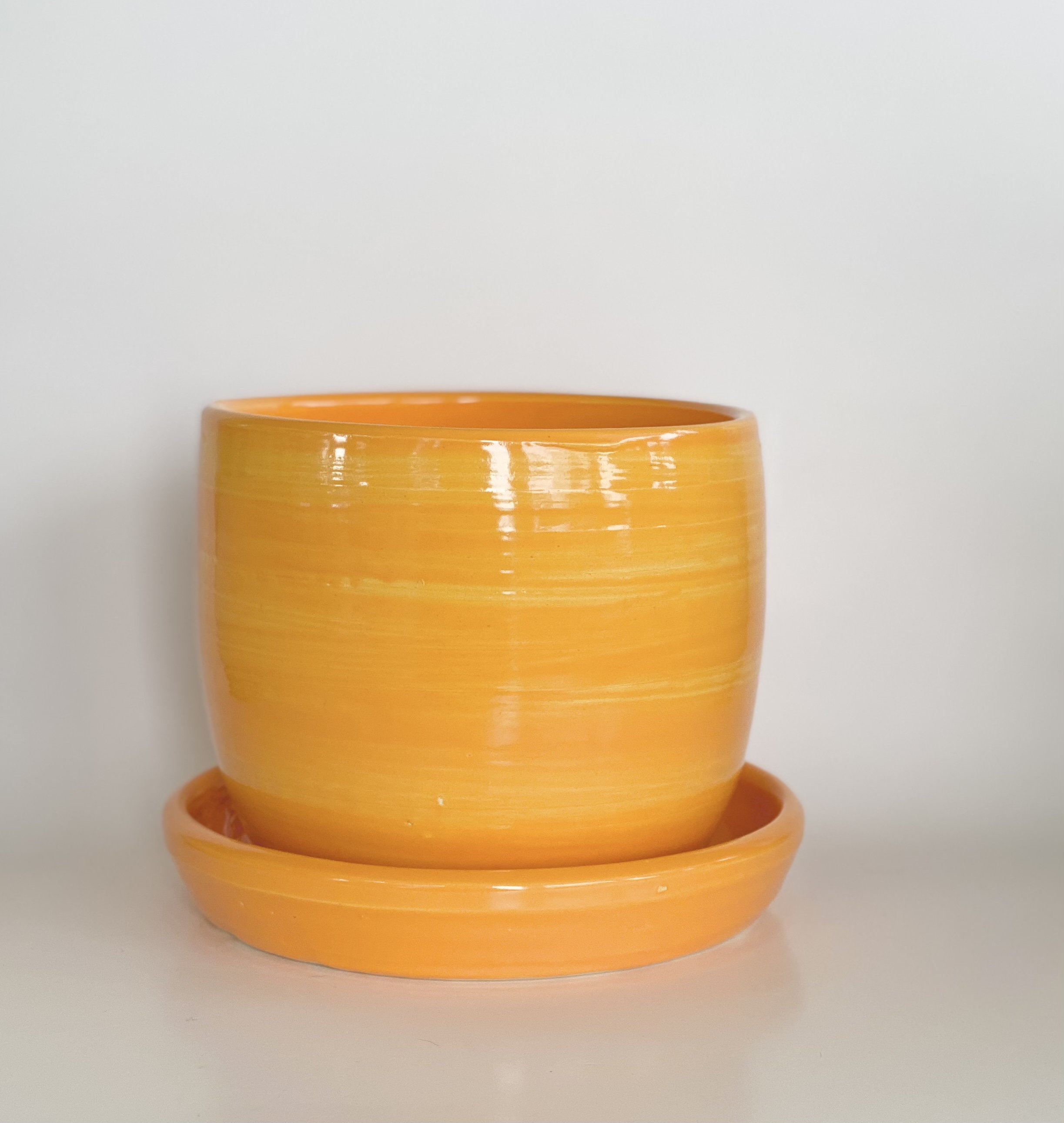 Planter Pot Drainage, Orange Planter, House Planter, Indoor Garden, Pot ...