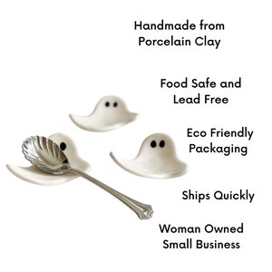 Ghost Spoon Rest: Halloween Coffee Bar Decor, Goth Home - Etsy