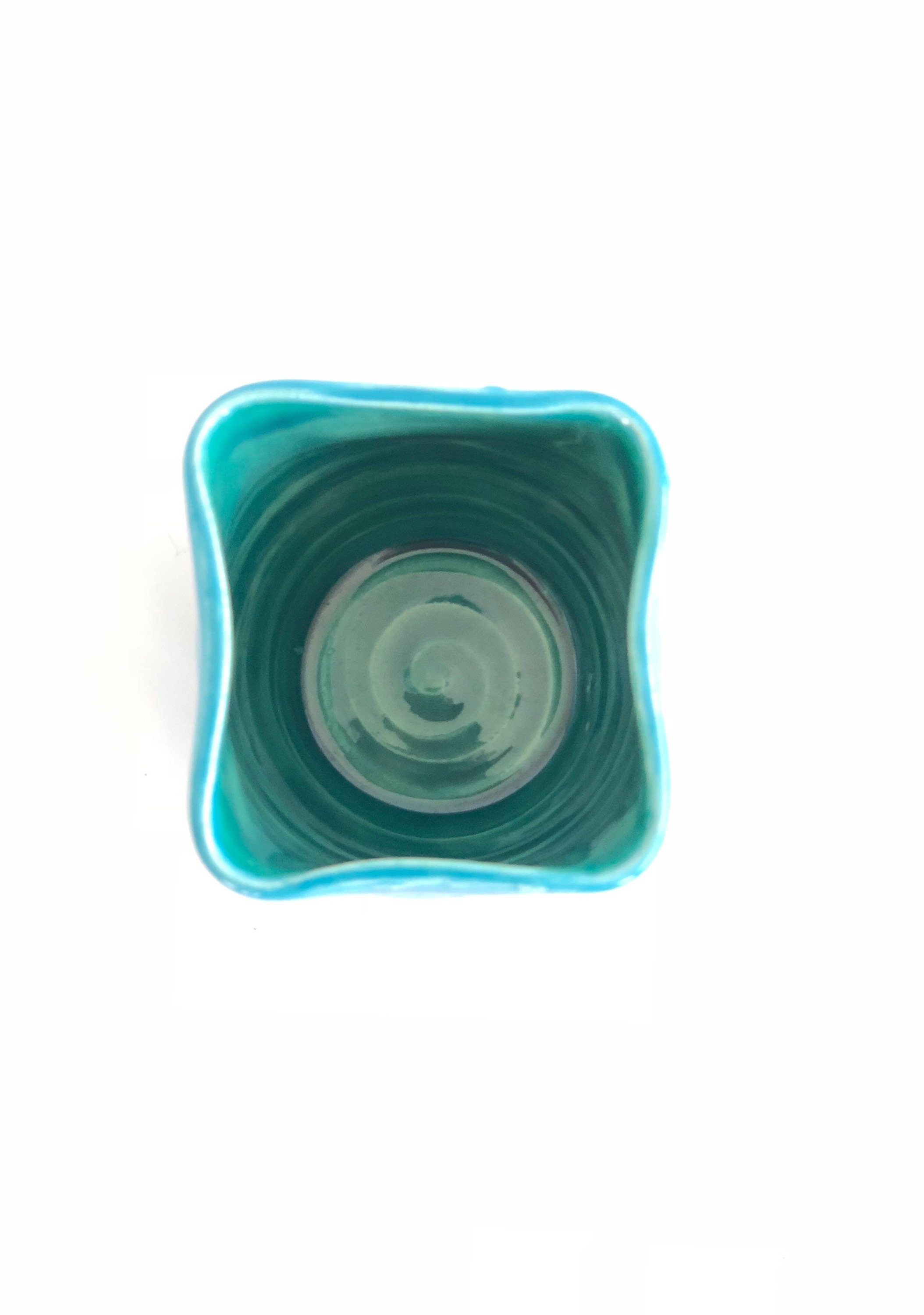 Mini Blue Ceramic Pot