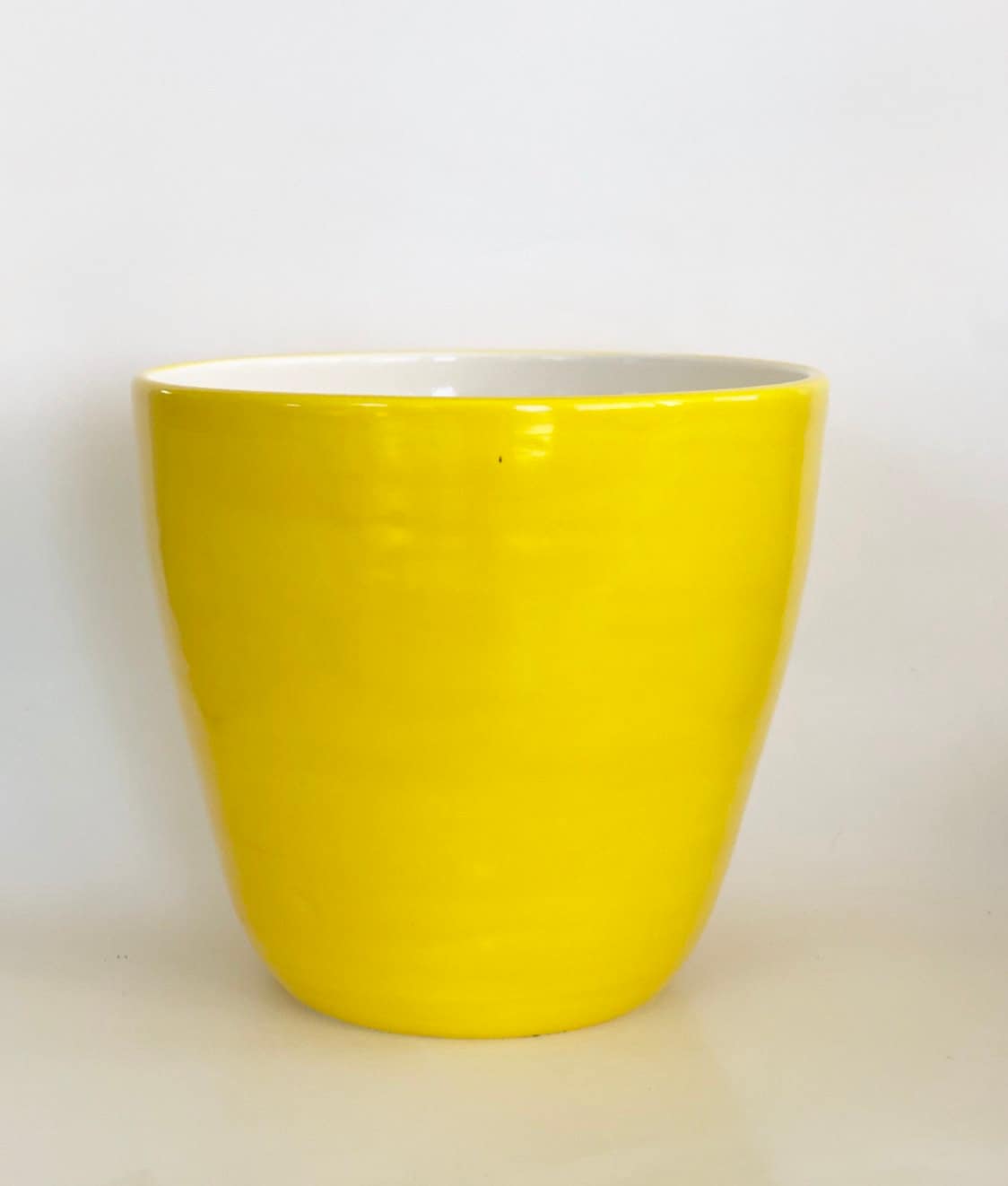 Yellow Planter, Bright Yellow Planter, Boho Planter, Boho Style Pot ...
