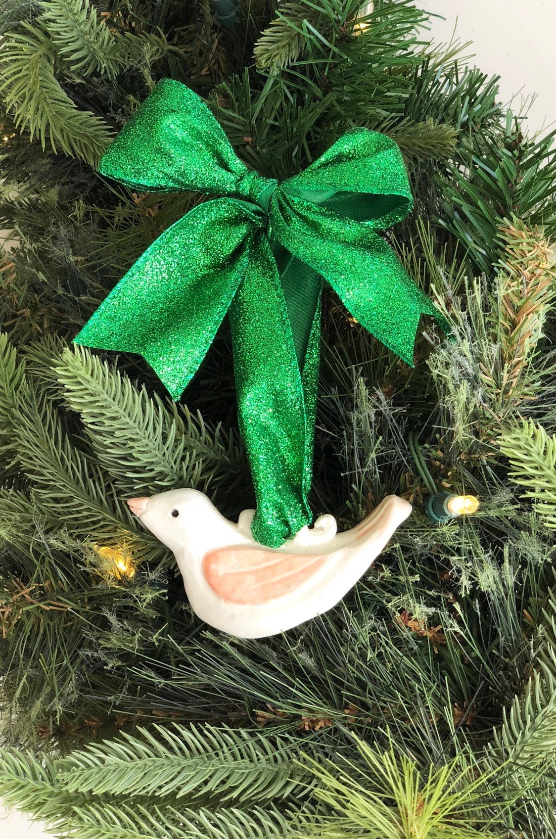 Bird Christmas Ornament, Bird Ornament, Handmade Ornament, Bird ...
