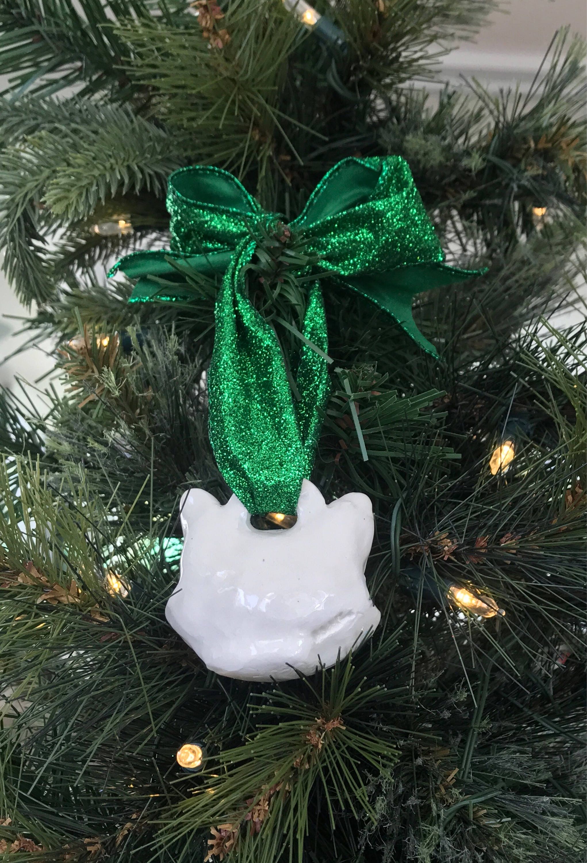 Handmade Cat Ornament, Christmas Tree Cat, Cat Tree Ornament, Cat ...