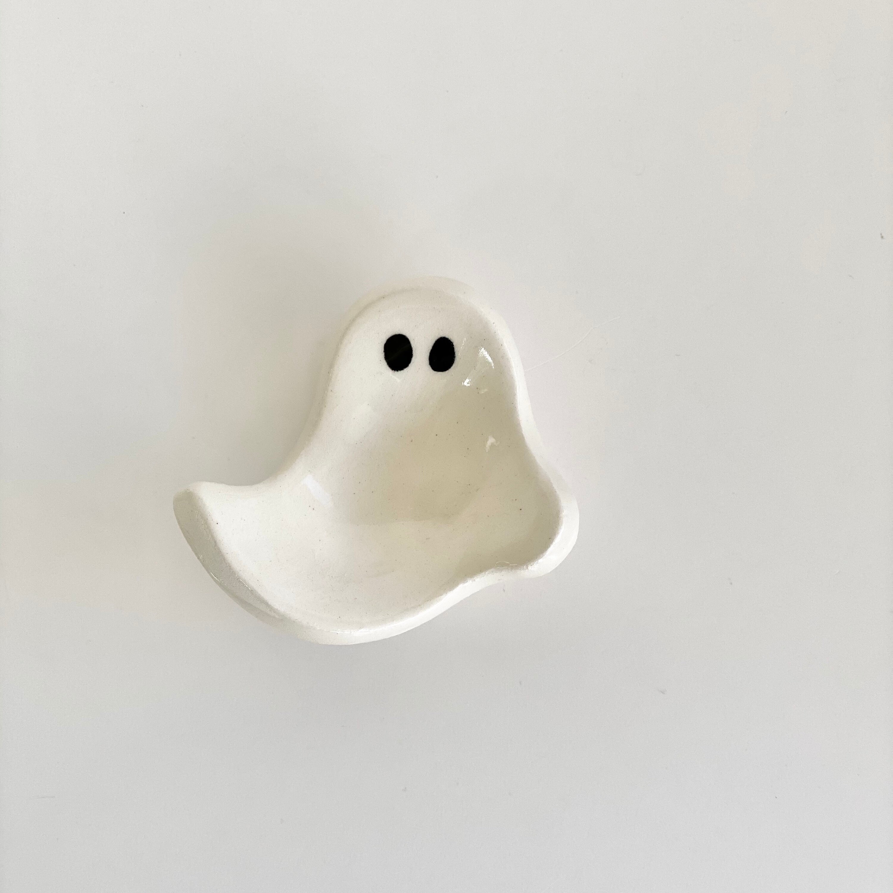 Halloween Spoon Rest, Spoon Rest, Ceramic Ghost, Ghost Spoon Rest ...