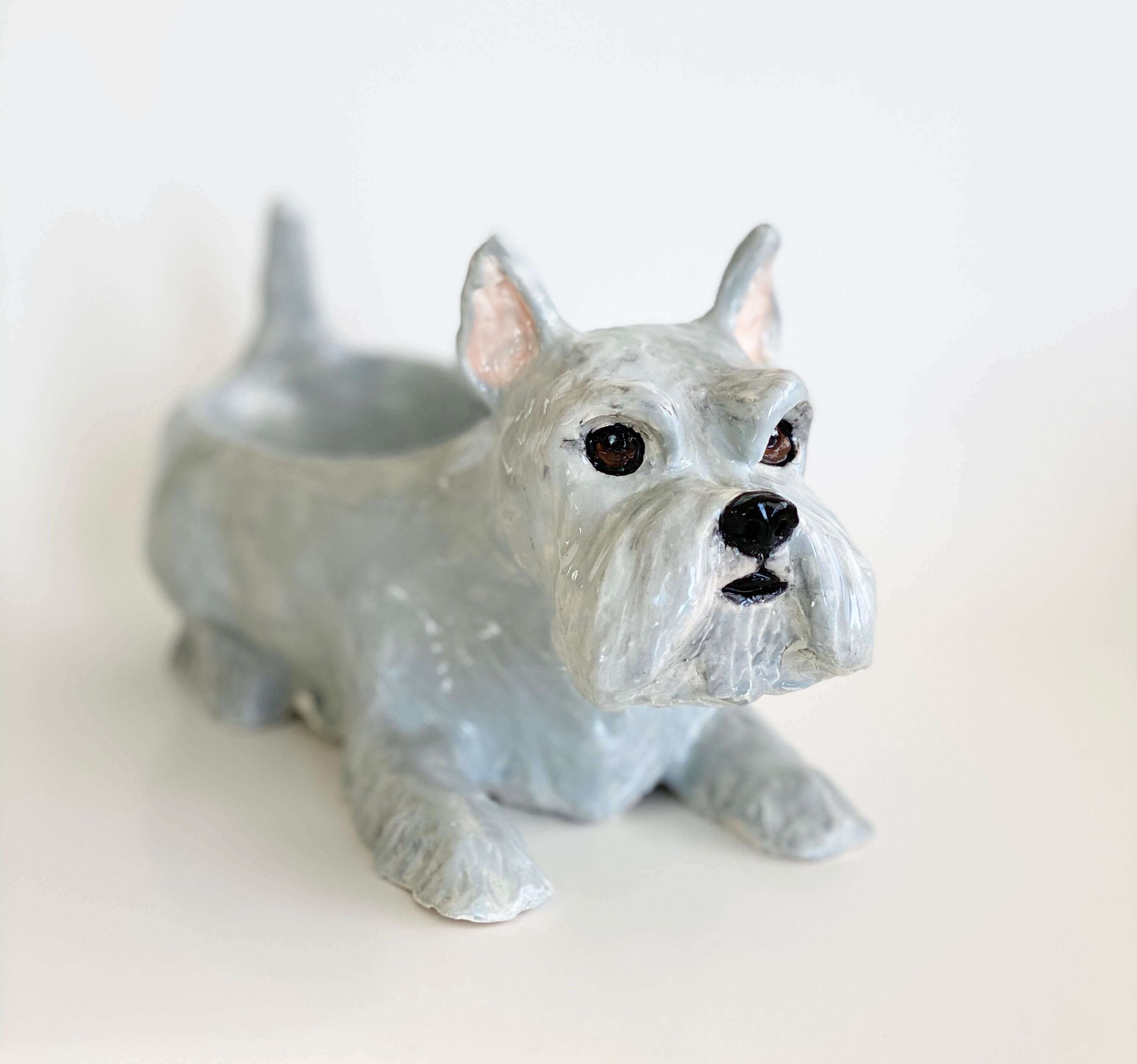 Schnauzer Planter, Dog Planter, Schnauzer Lover Gift, Schnauzer Liver ...