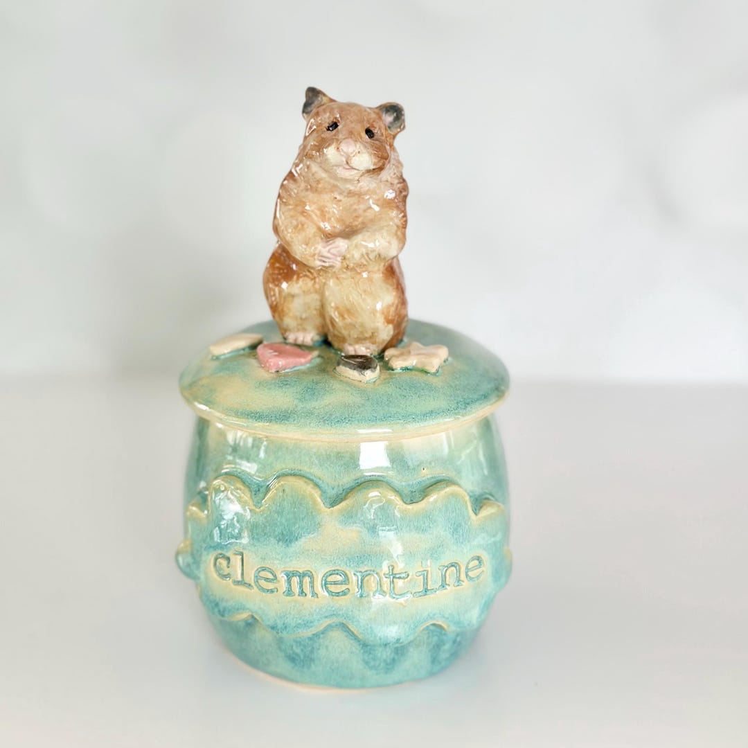 Custom Ceramic Hamster Urn: Personalized Pet Memorial - Etsy