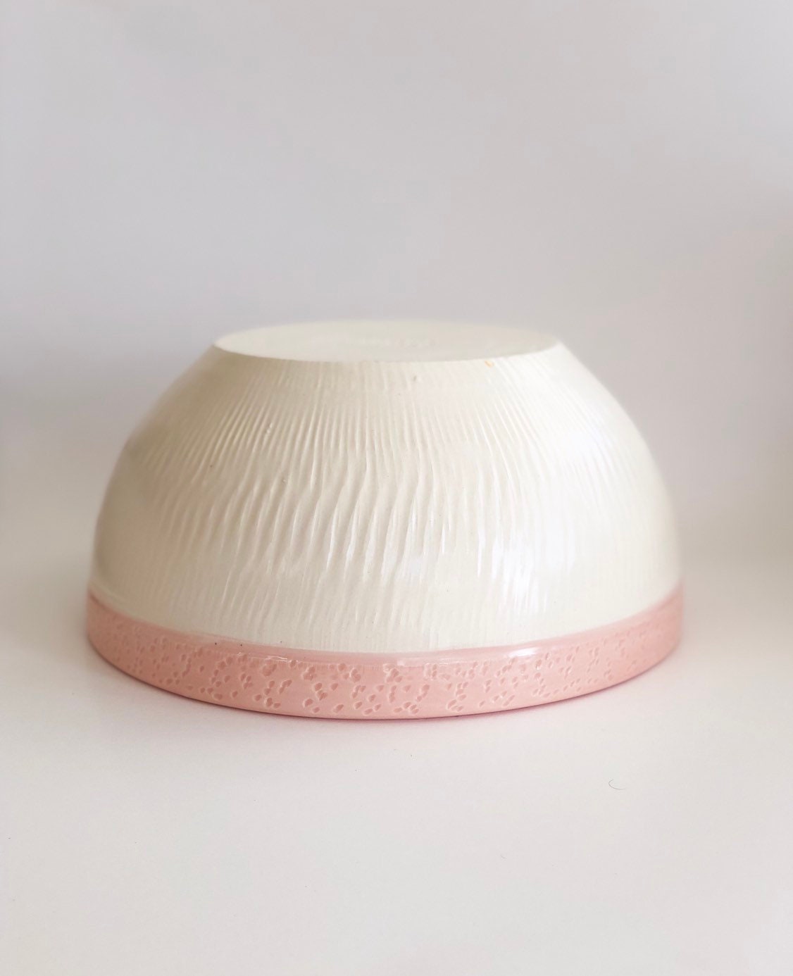 Pink and White Bowl, Pink Ceramic Bowl, Boho Ceramic Bowl, Pink Pottery ...