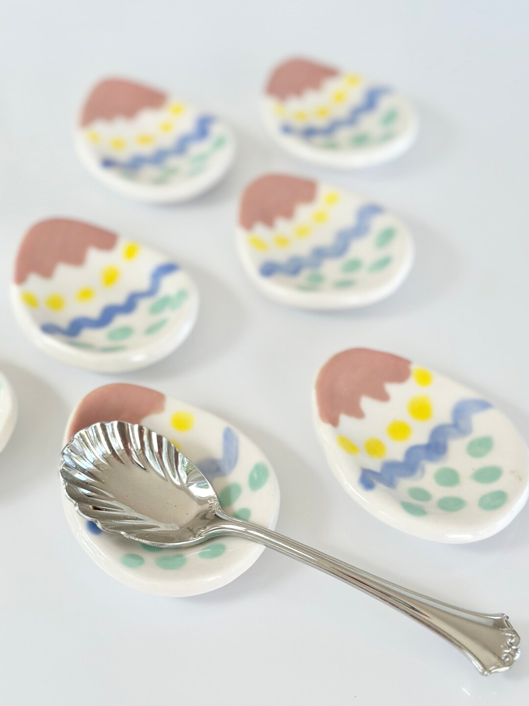 Easter Egg Coffee Spoon Rest Easter Decor Spring Kitchen Pastel Easter ...