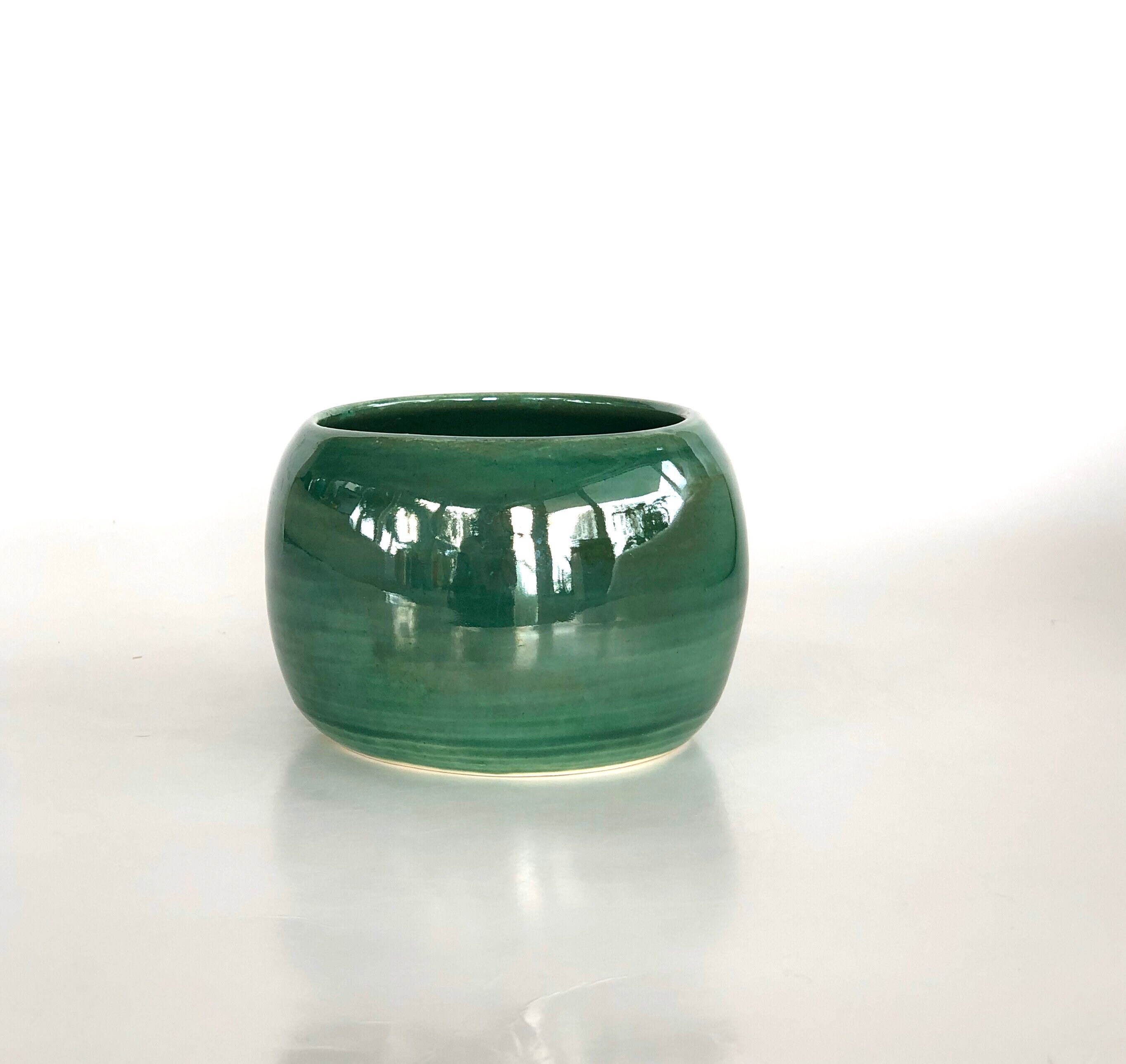 Mini Bud Pot, Small Green Planter Pot, Modern Planter Pot, Ceramic ...