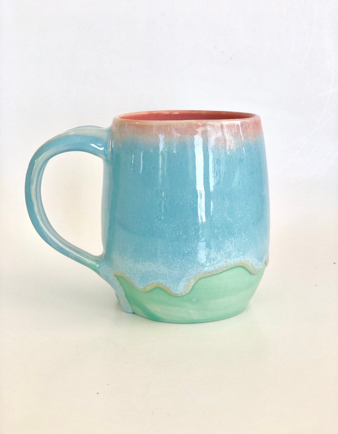 Porcelain Mug, Pastel Coffee Mug, Handmade Coffee Mug, Pottery Mug in ...