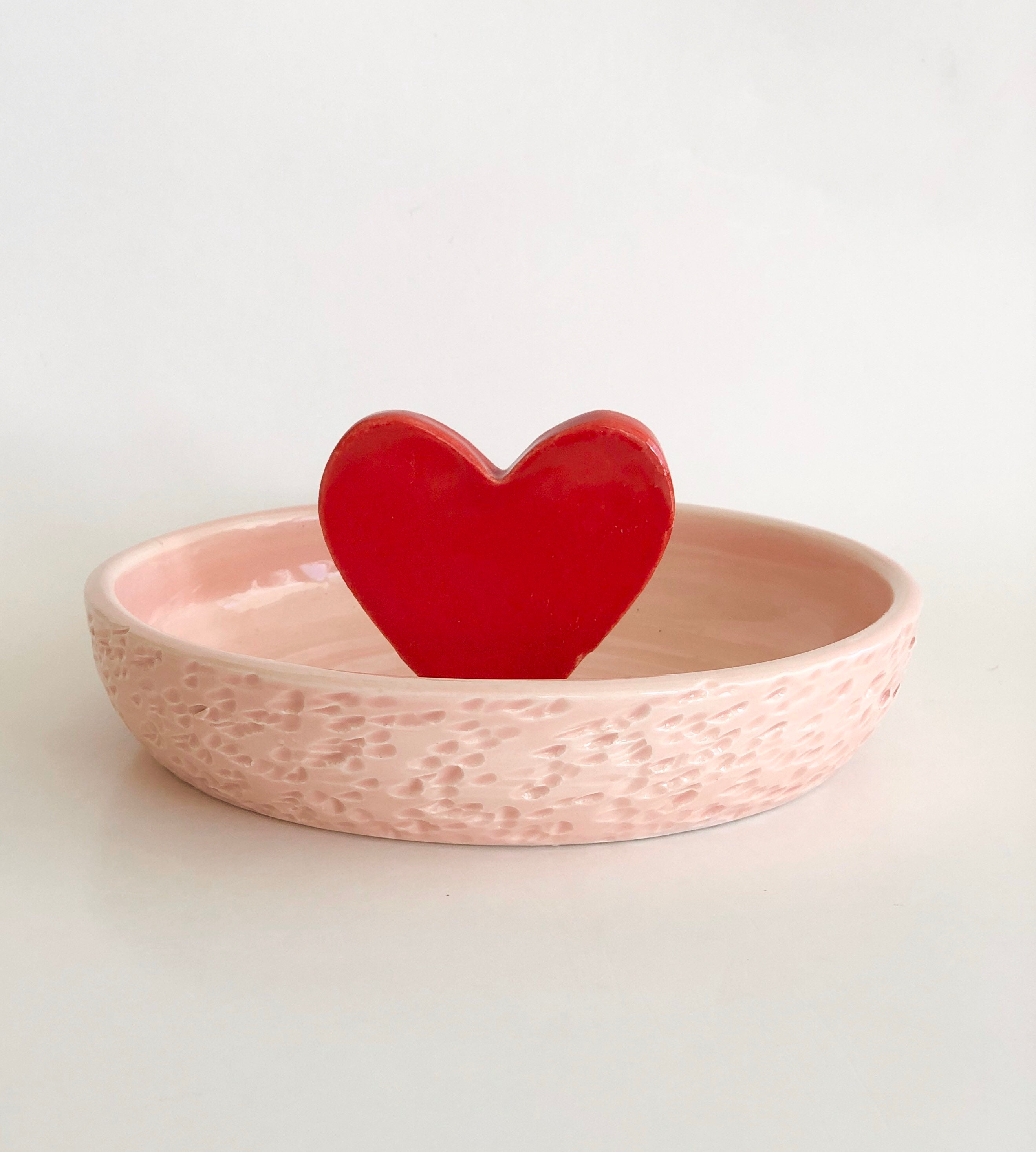 Heart Ring Dish, Trinket Bowl, Trinket Dish, I Love You Gift, Small ...