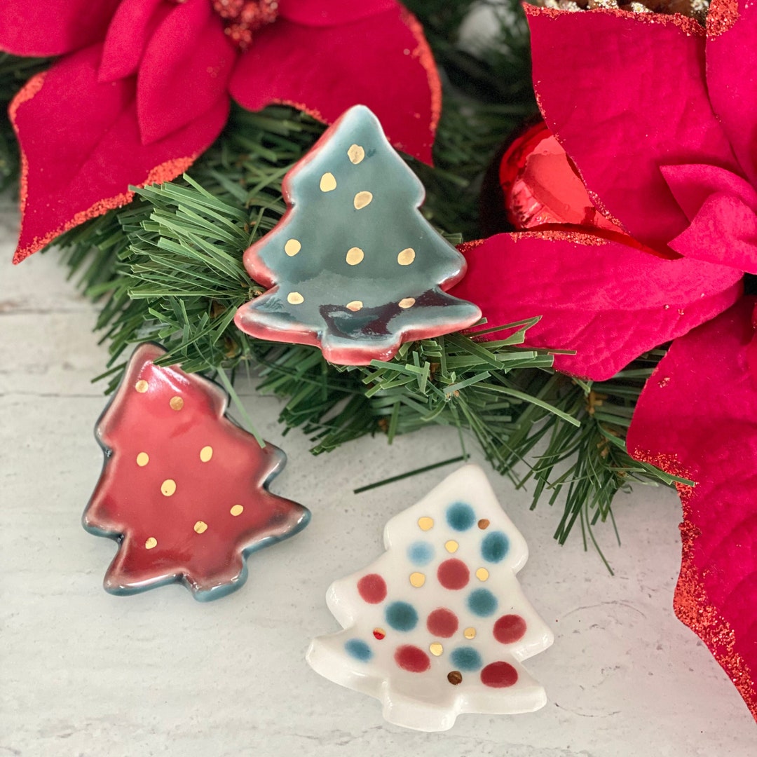 Mini Christmas Tree Teaspoon Rest Teaspoon Rest for Christmas Coffee ...