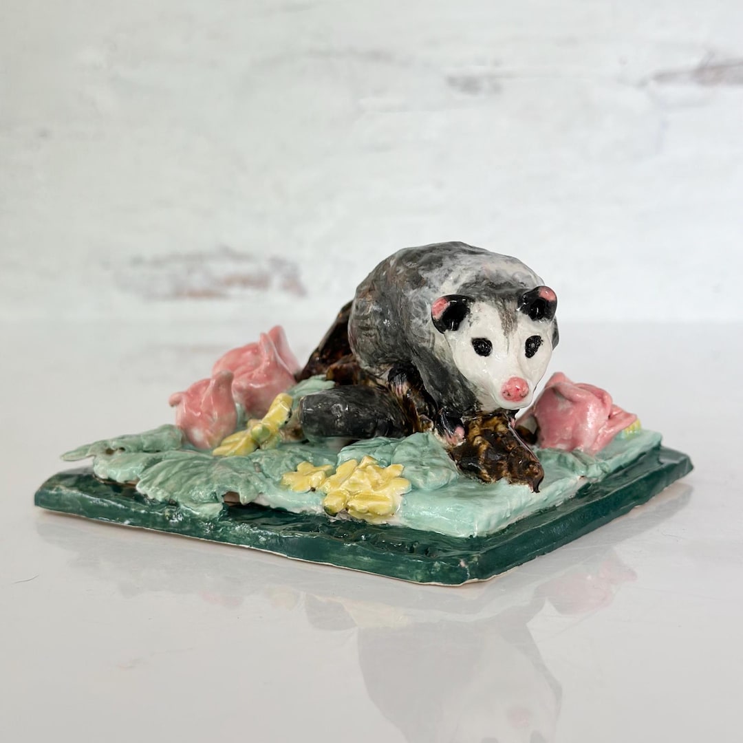 Opossum Gift Sculpture Art Goth Home Opossum Decor Art Opossum Coffee ...