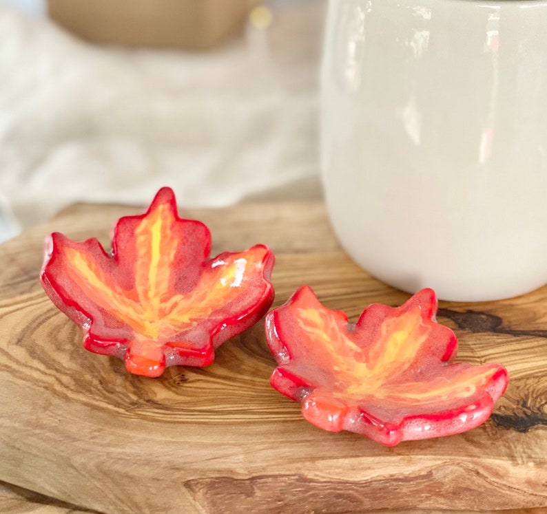 Fall Spoon Rest Autumn Kitchen Decor Fall Leaf Decor - Etsy