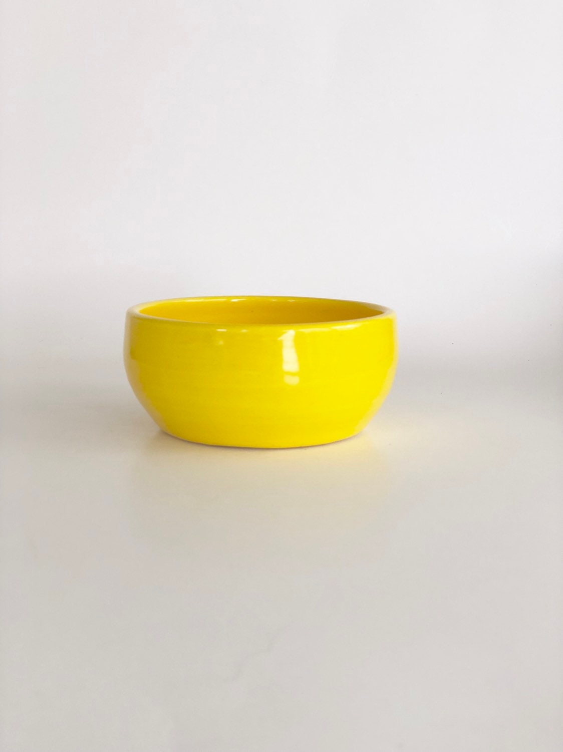 Small Yellow Planter Pot No Drainage Holes