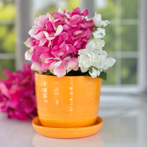 Orange Planter - Etsy