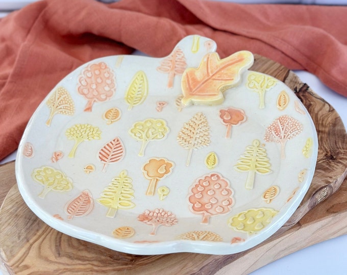 Pumpkin Spoon Rest Ring Dish Thanksgiving Autumn Pottery - Etsy