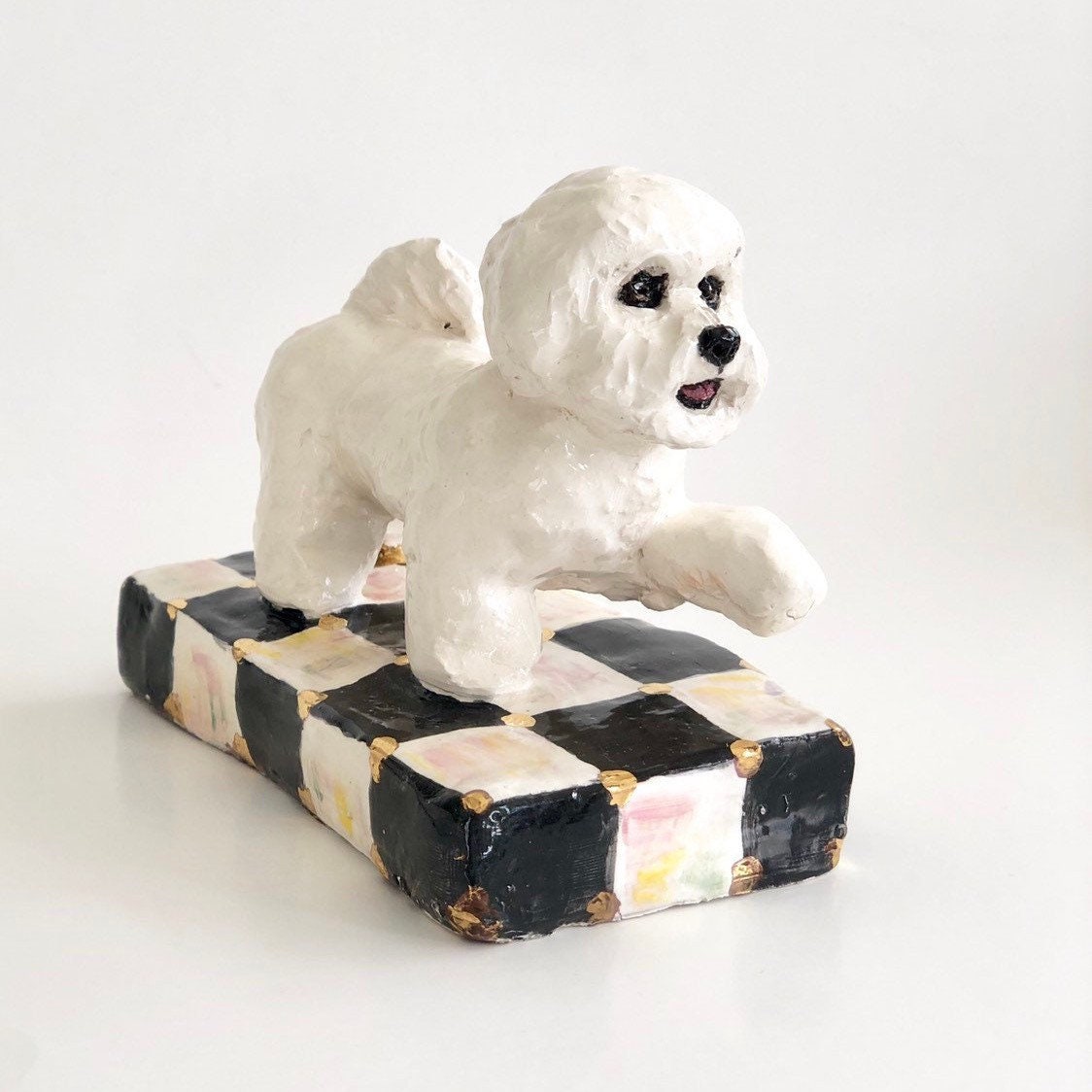 Bichon Frise, Bichon Frise Art, Bichon Dog, Bichon Frise Paperweight ...