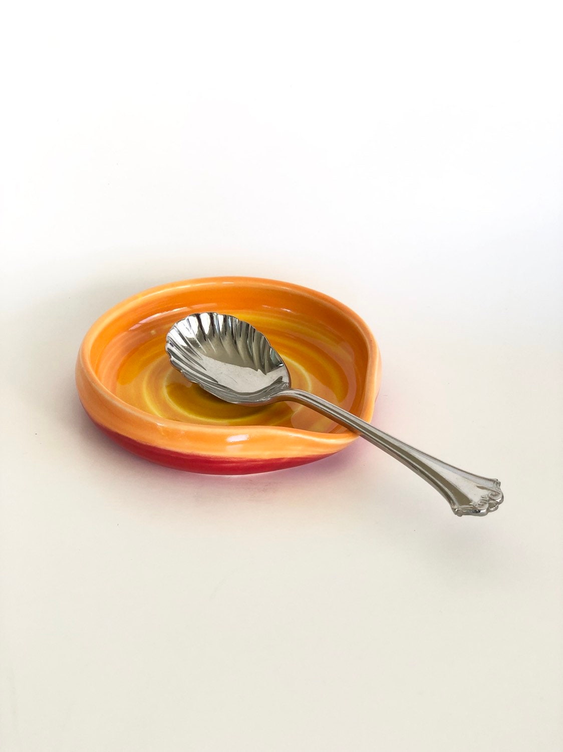 Yellow Spoon Rest, Orange Spoon Rest, Red Spoon Rest Handmade, Spoon ...