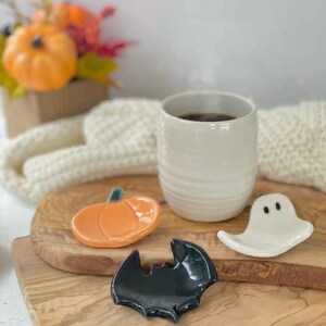 Ghost Spoon Rest: Halloween Coffee Bar Decor, Goth Home - Etsy