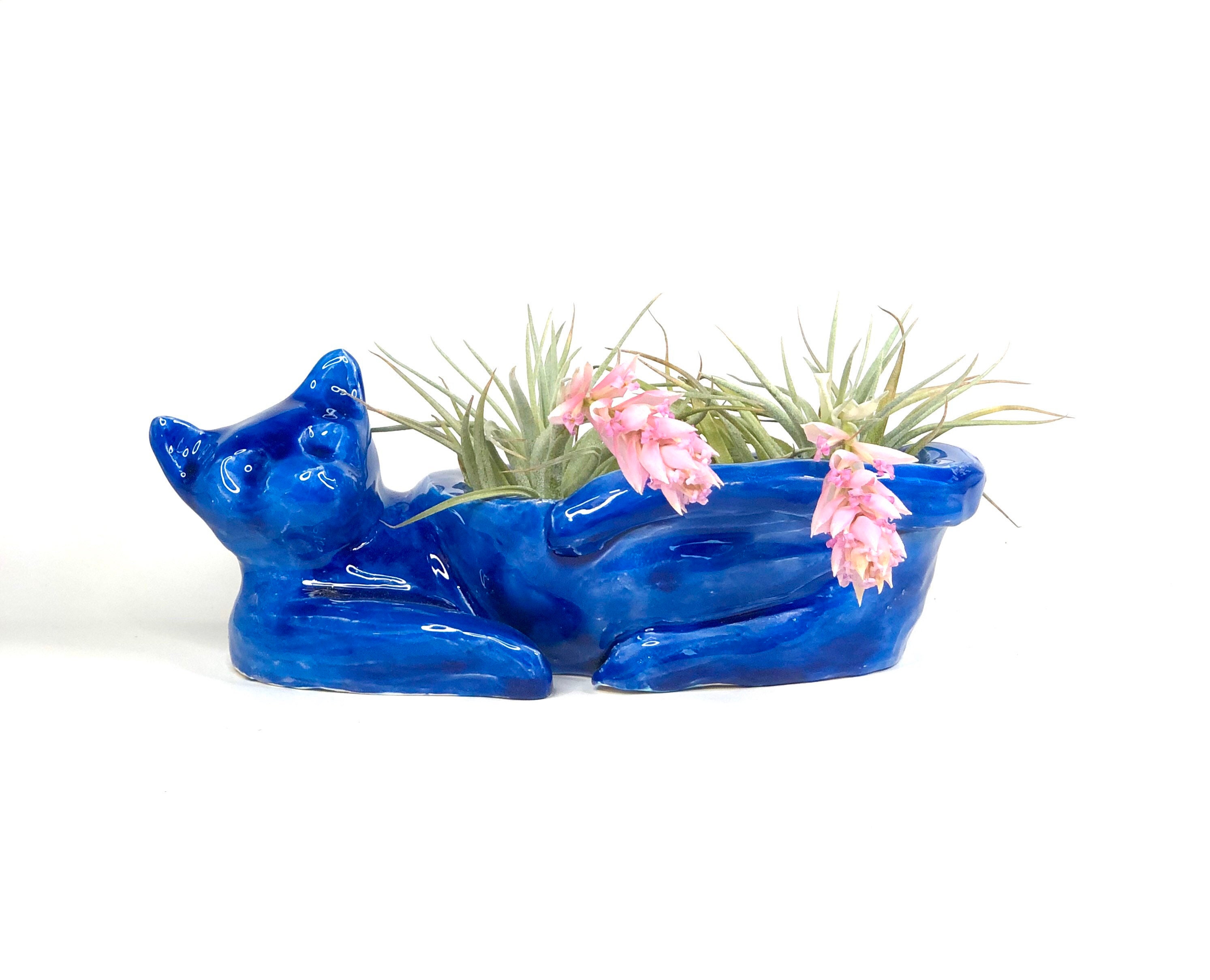 Cat Planter, Air Planter, Cactus Planter, Small Cactus Pot, Cat Lover ...