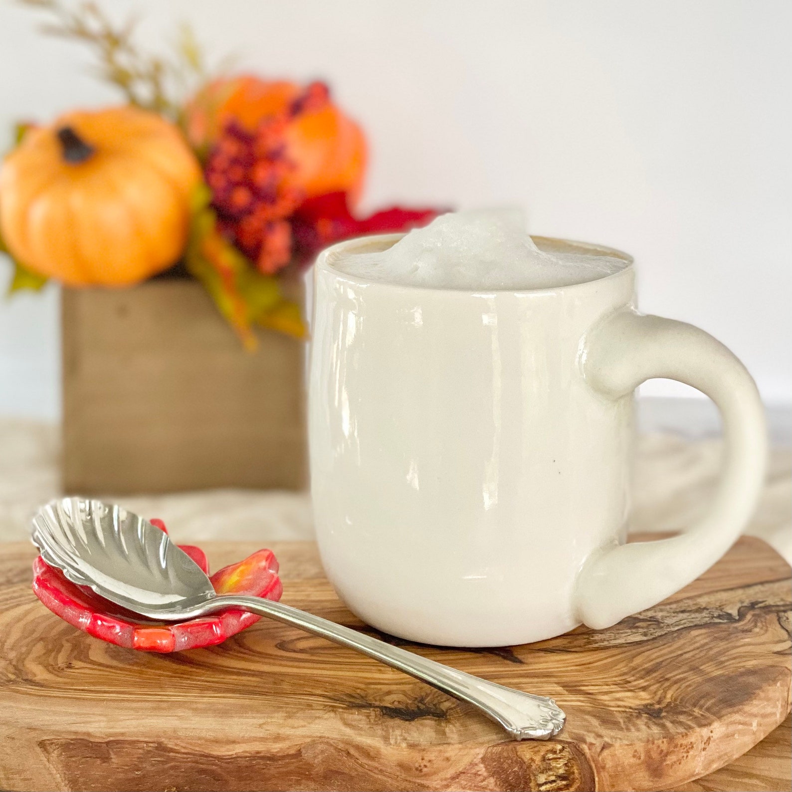 Fall Spoon Rest Autumn Kitchen Decor Fall Leaf Decor - Etsy