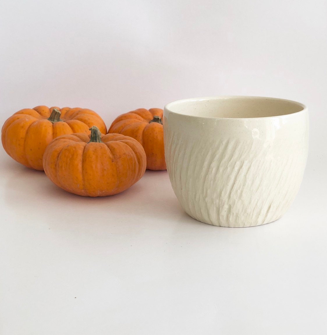 Mini White Planter Pot, Creamy White Planter, White Pot, Off White ...