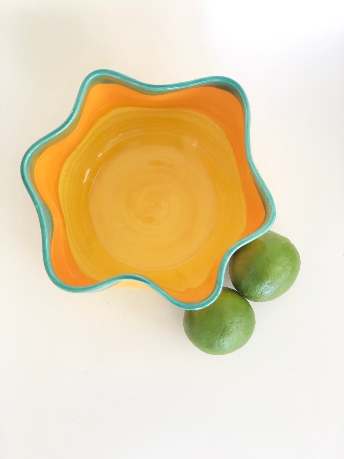 Ceramic Fruit Bowl, Fruit Salad Bowl, Handmade Foodie Gift, Wheel ...