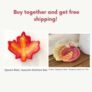 Fall Spoon Rest Autumn Kitchen Decor Fall Leaf Decor Teacher Gift ...