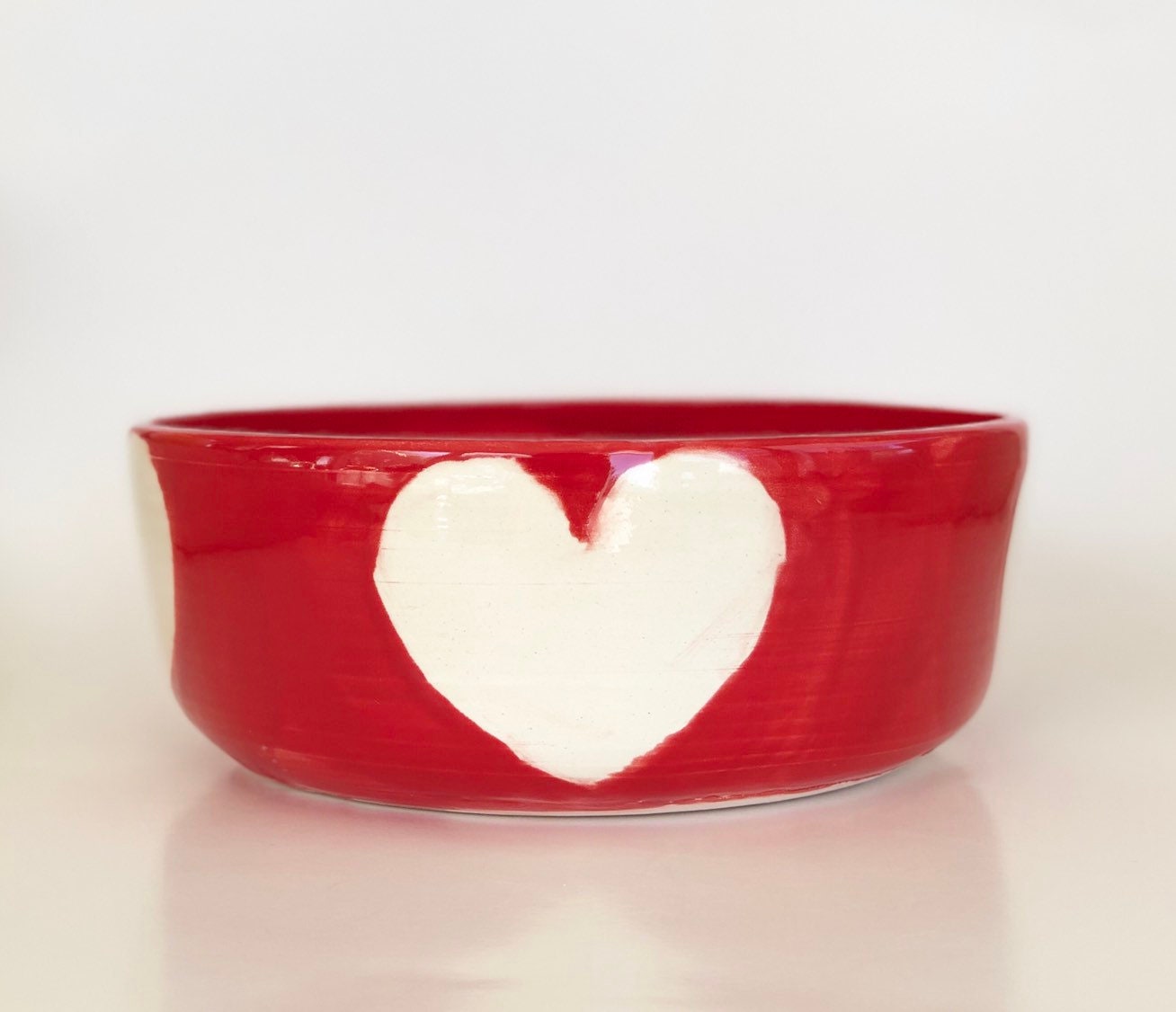 Heart Bowl, Heart Pottery, Thinking of You Gift, Heart Gift, Blue Heart ...