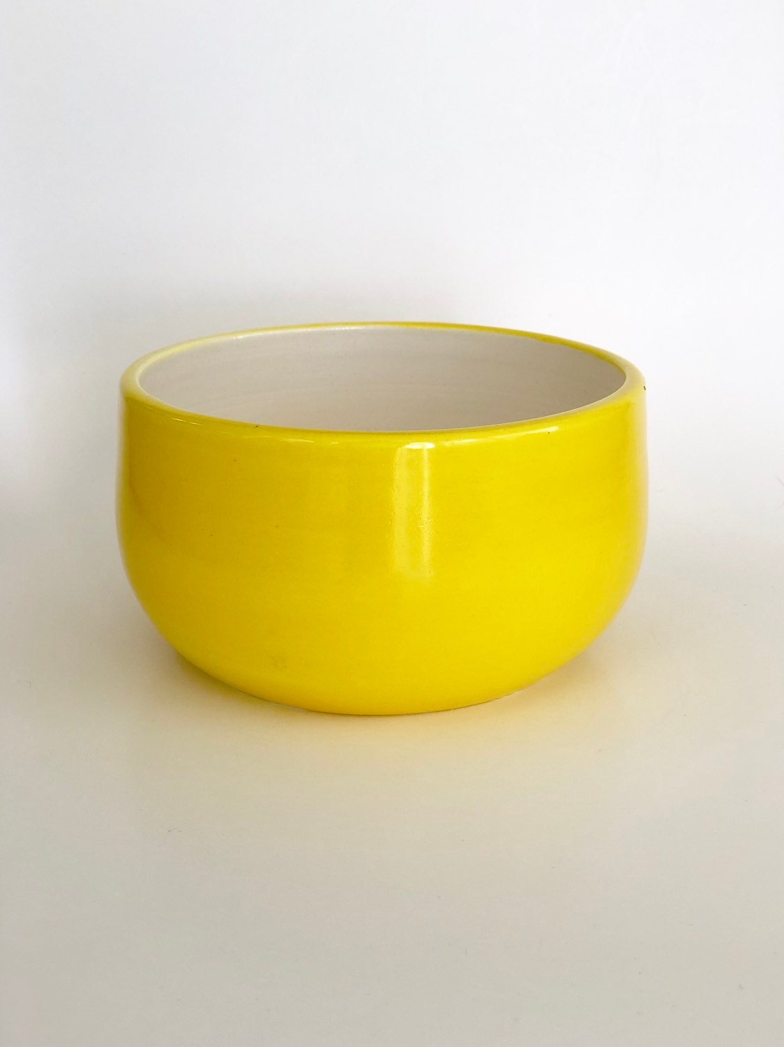 Yellow Planter with Drainage Holes