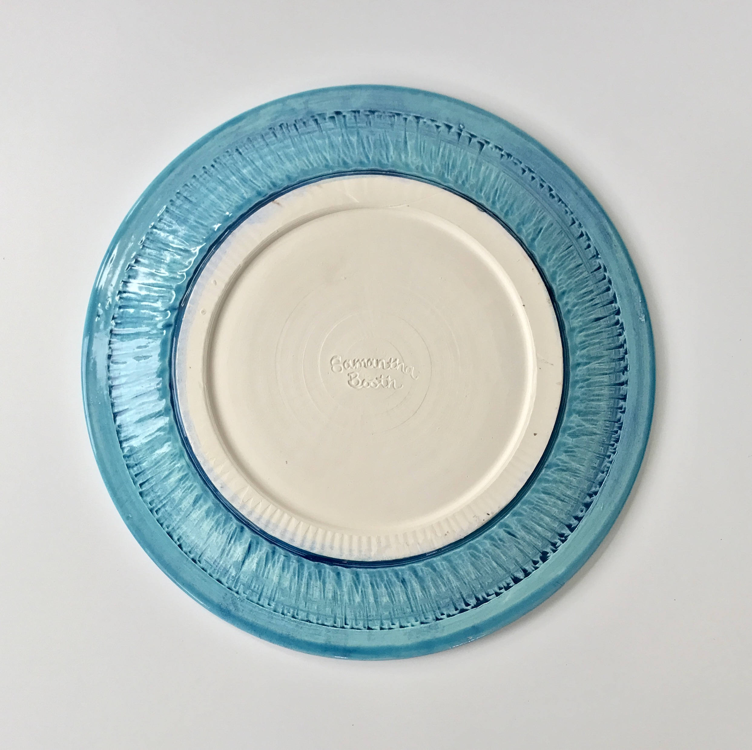 Blue Ceramic Plate