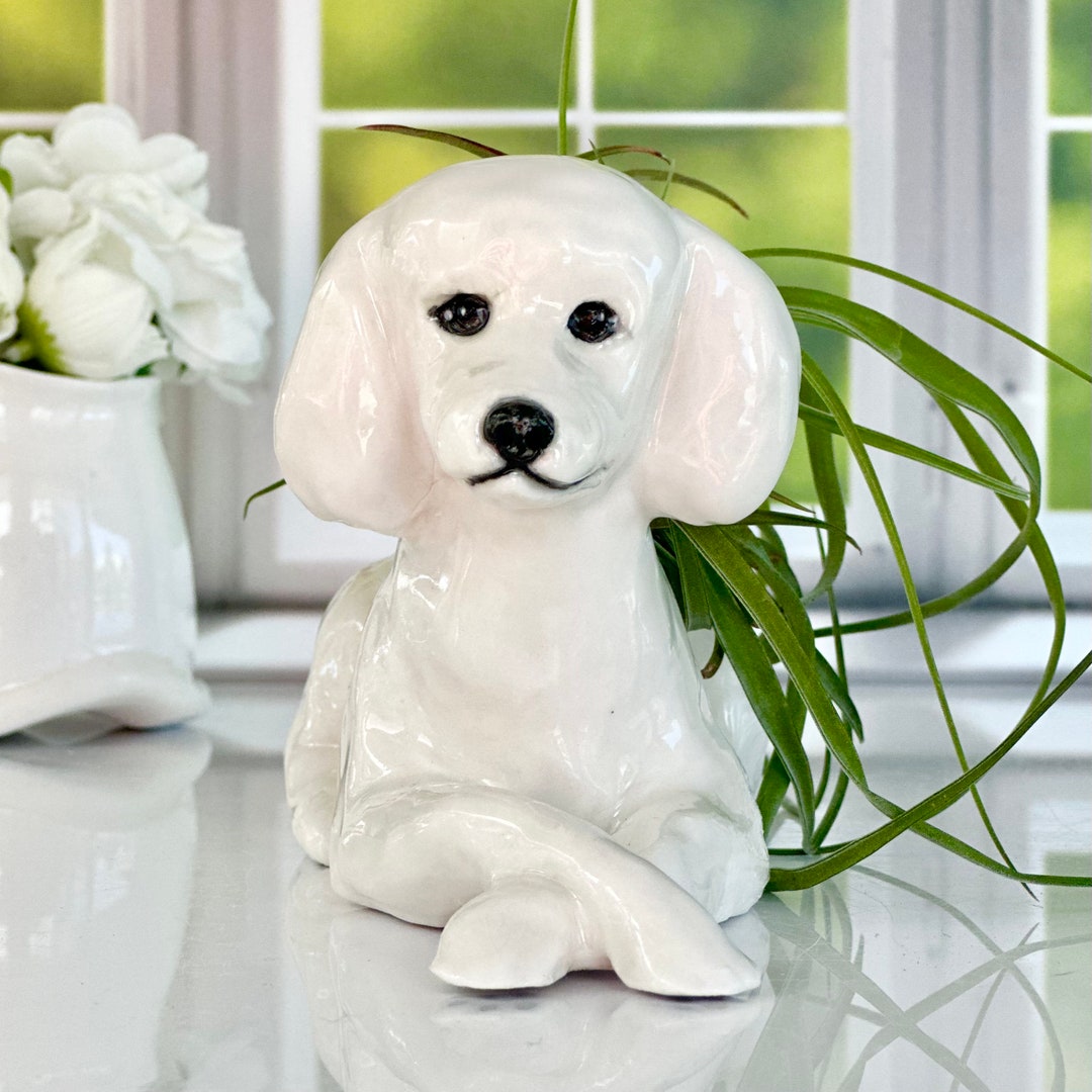 Standard White Poodle Air Planter Gift Ceramic Planter With - Etsy