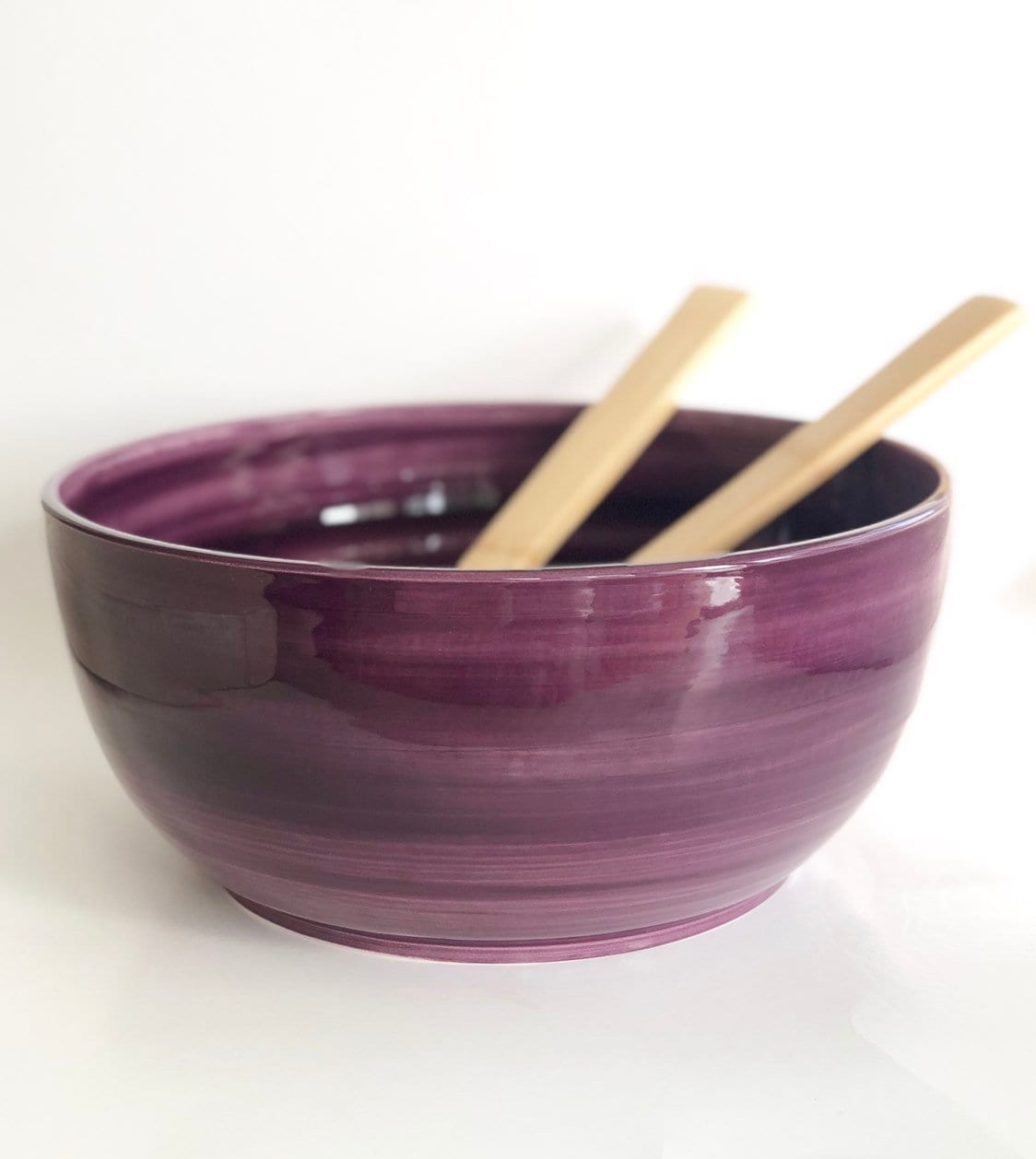 Reserved Listing *** Purple Ceramic Bowl Handmade Wheel Thrown