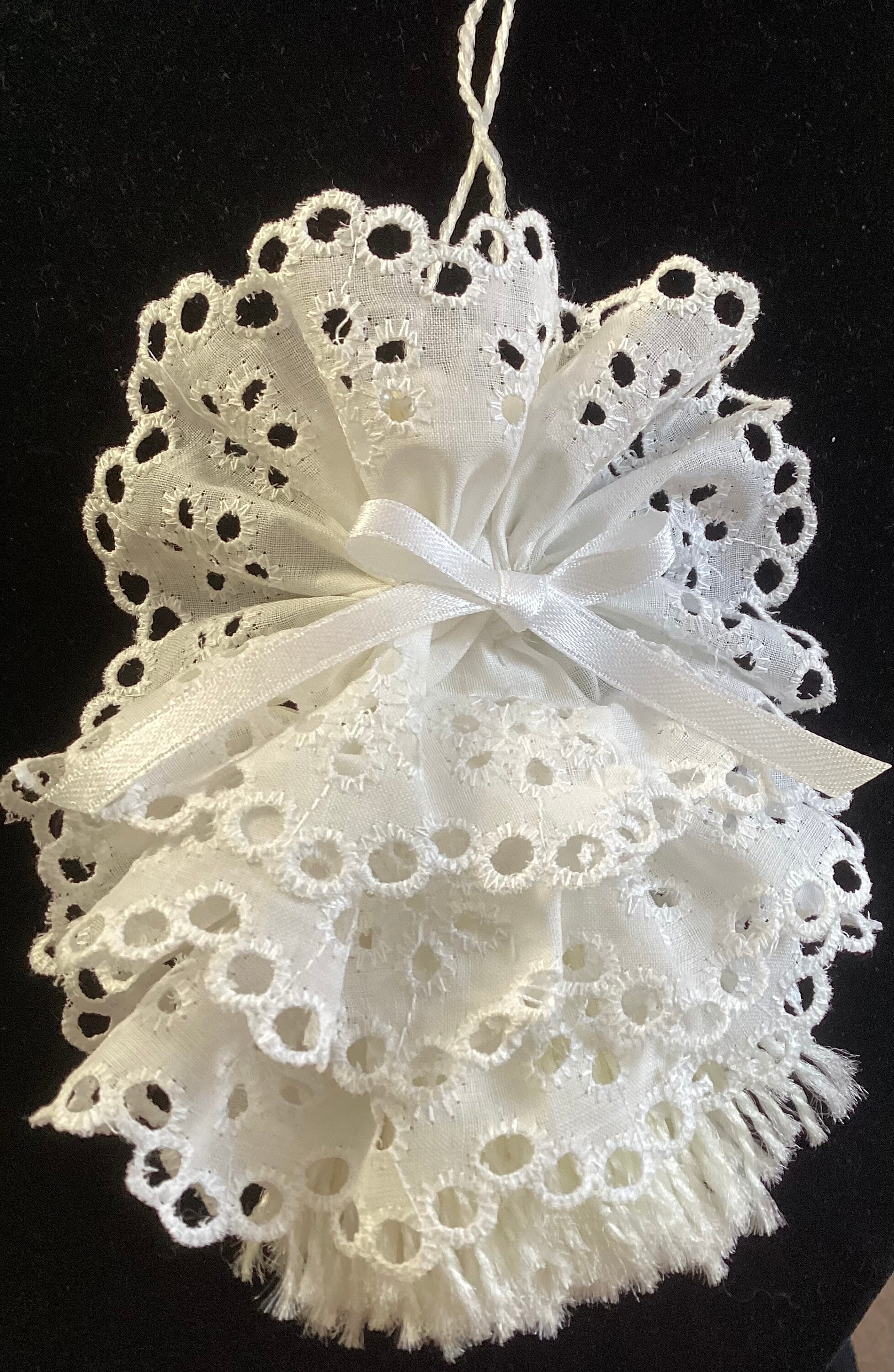 Lovely Eyelet Lace Angel Ornament - Etsy