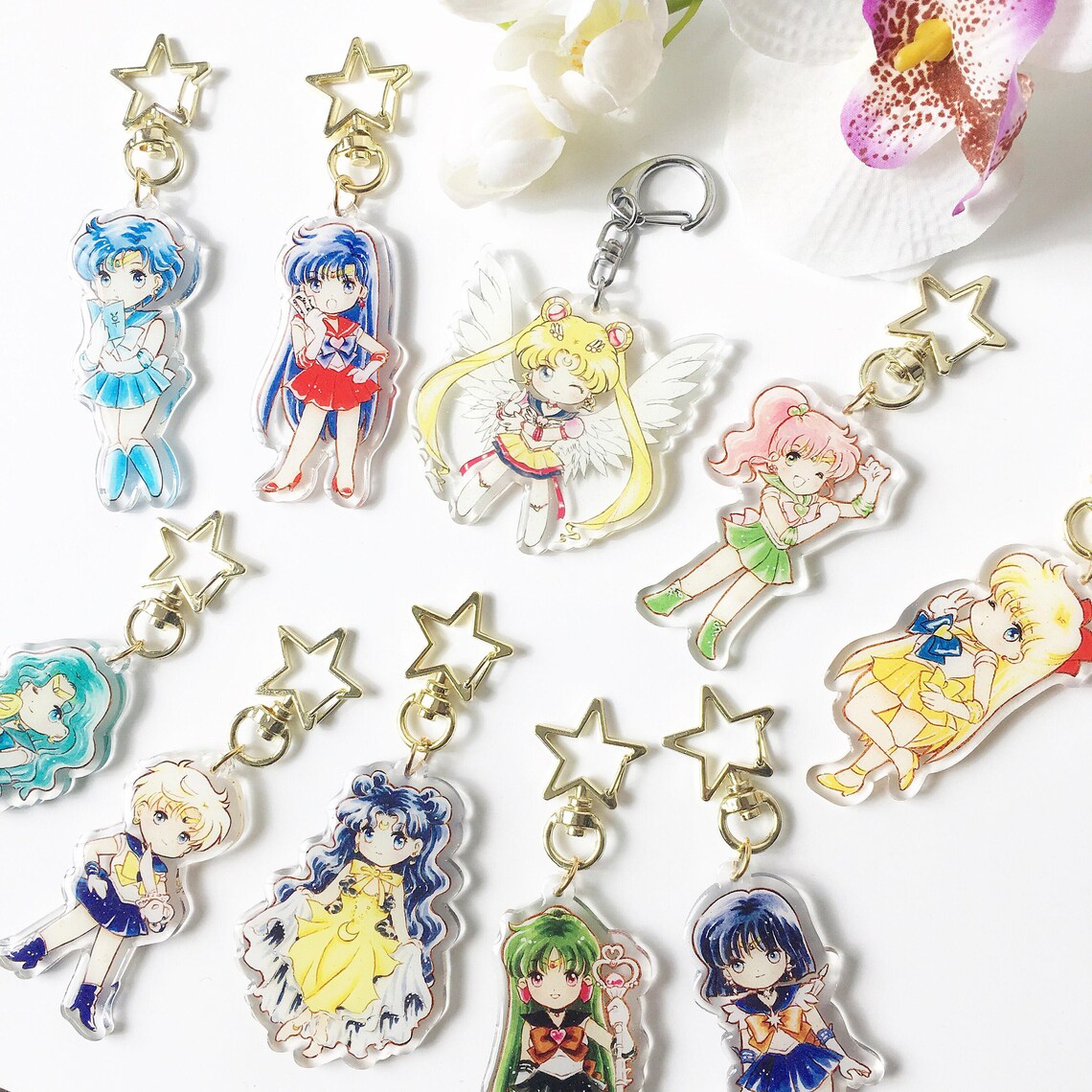 Sailor Scouts Keychain sailormoon | Etsy