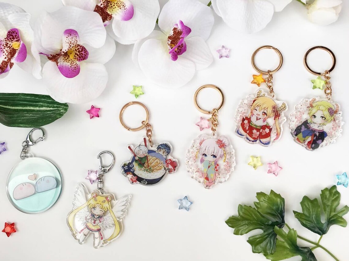 Festival Keychains dragon Maid | Etsy