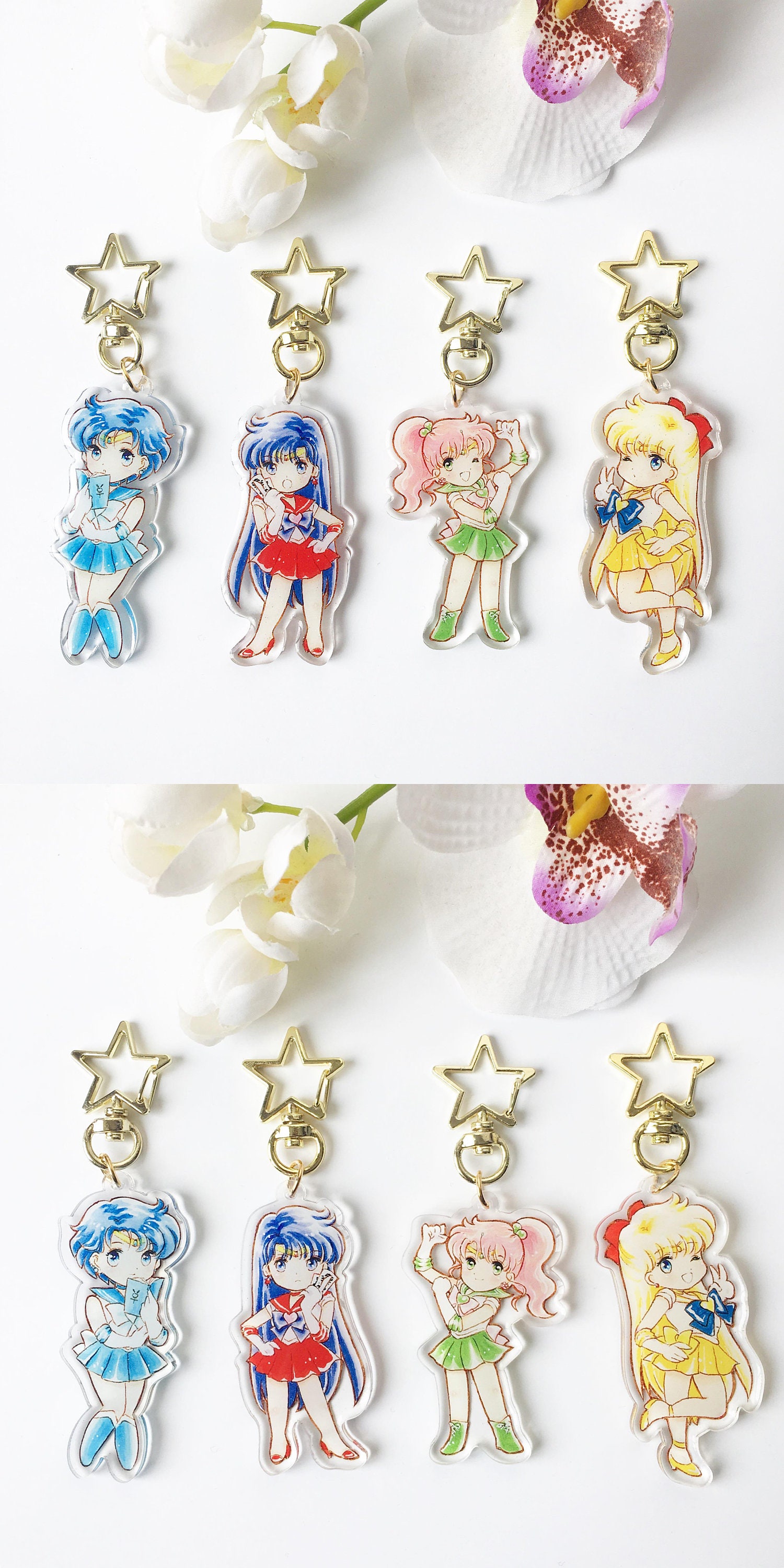 Sailor Scouts Keychain sailormoon | Etsy