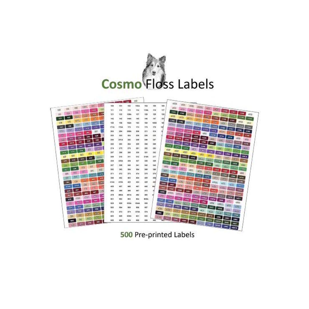Cosmo Labels - Color and White. - Etsy
