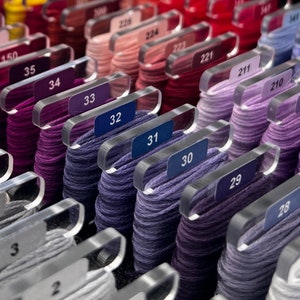DMC Floss Labels - Solid Color, Floss Image and White. - Etsy