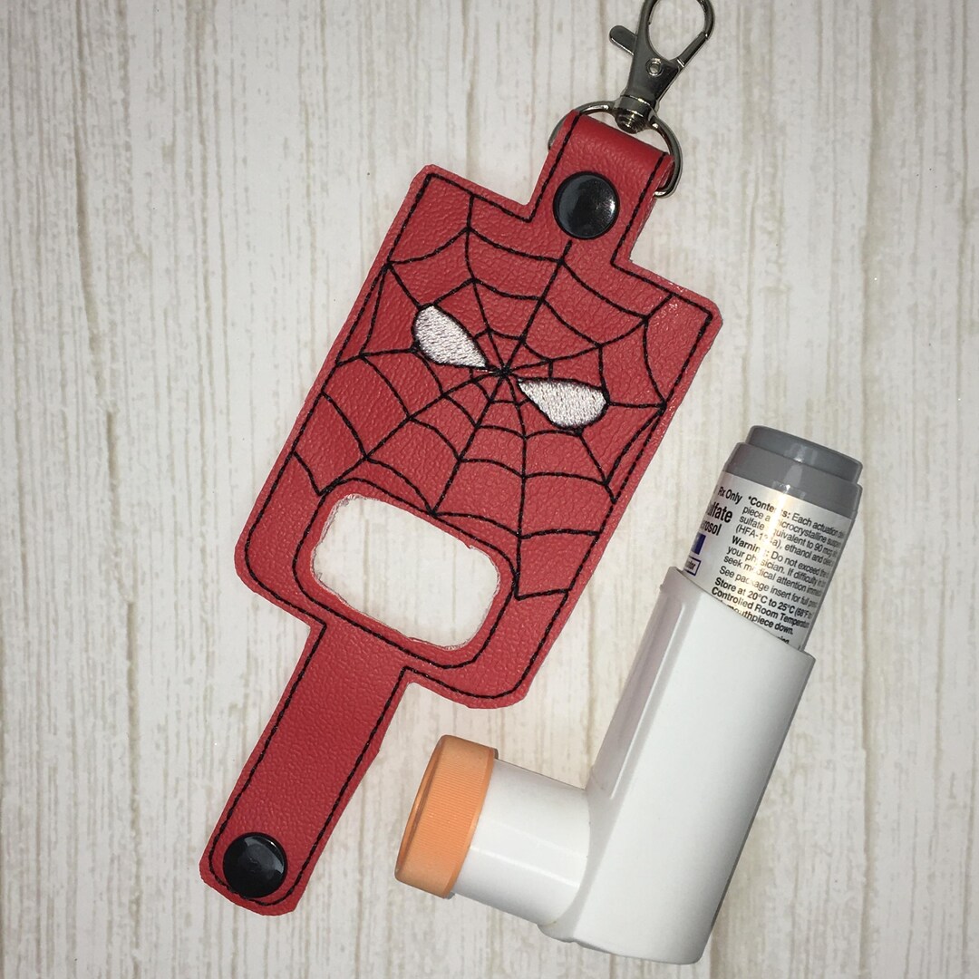 Spider Inhaler Case, Inhaler Holder, Inhaler Keychain, Asthma Inhaler ...