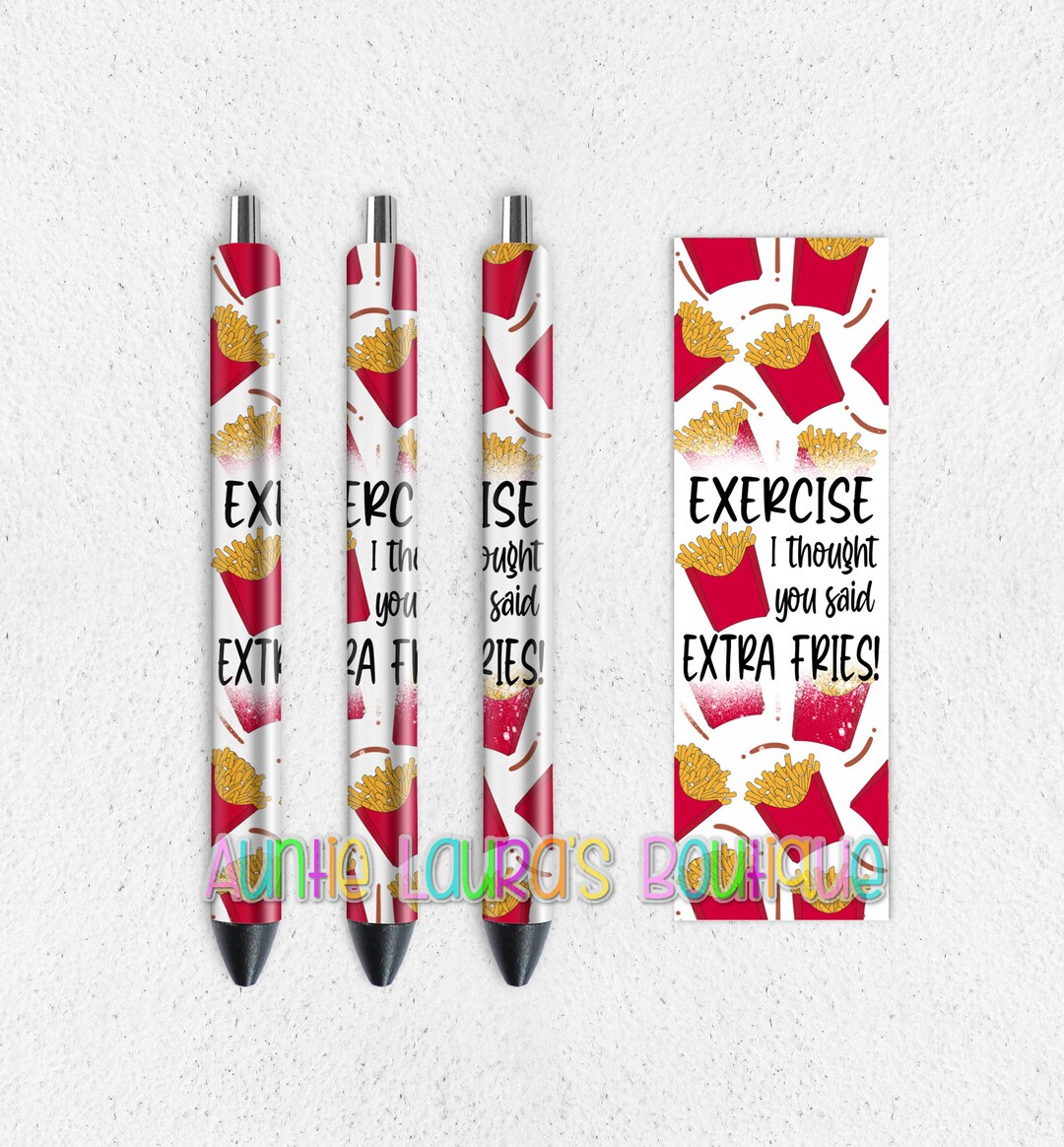 Fast Food Pen Glitter Ink Joy Refillable Gel Pen - Etsy