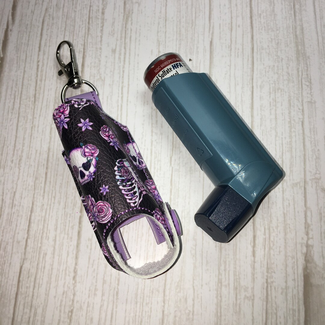 Skull & Rib Cage Halloween Inhaler Case, Inhaler Holder, Inhaler ...
