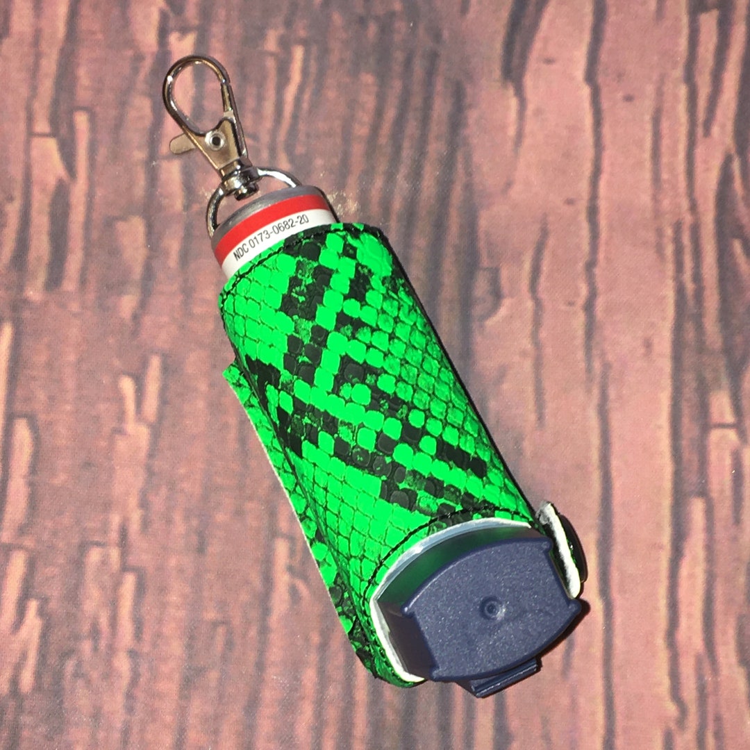 Snake Skin Pattern Inhaler Case, Inhaler Holder, Inhaler Keychain ...