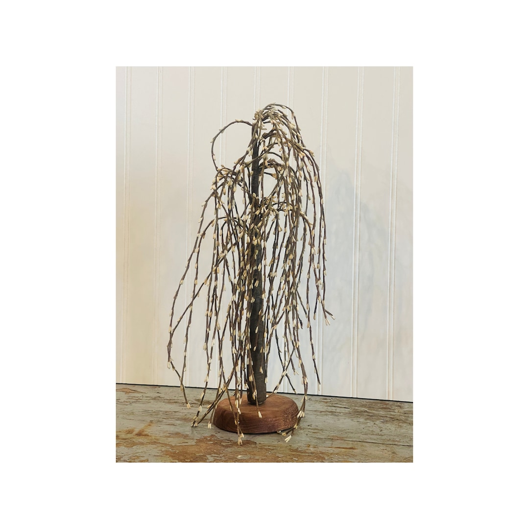 Primitive Weeping Willow Tree Country Willow Tree Farmhouse berry ...